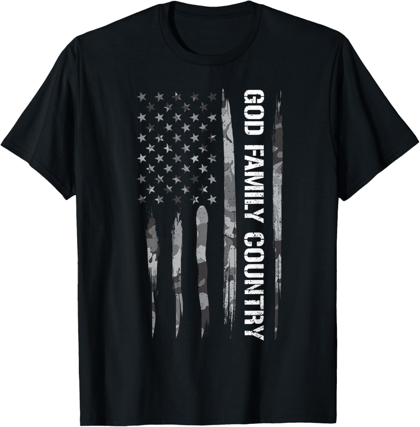 Faith: God Family Country - American Flag T-Shirt - Walmart.com