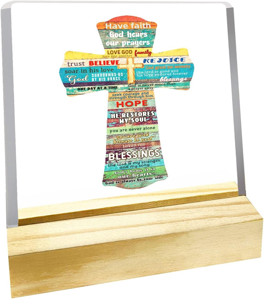 Have Faith God Hears Bible Verse Acrylic Plaque Desk Decorative Sign ...