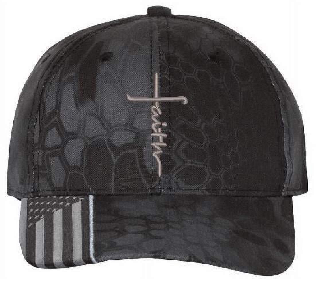 Faith Hat Embroidered USA300 Adjustable hat w/ flag brim - Walmart.com
