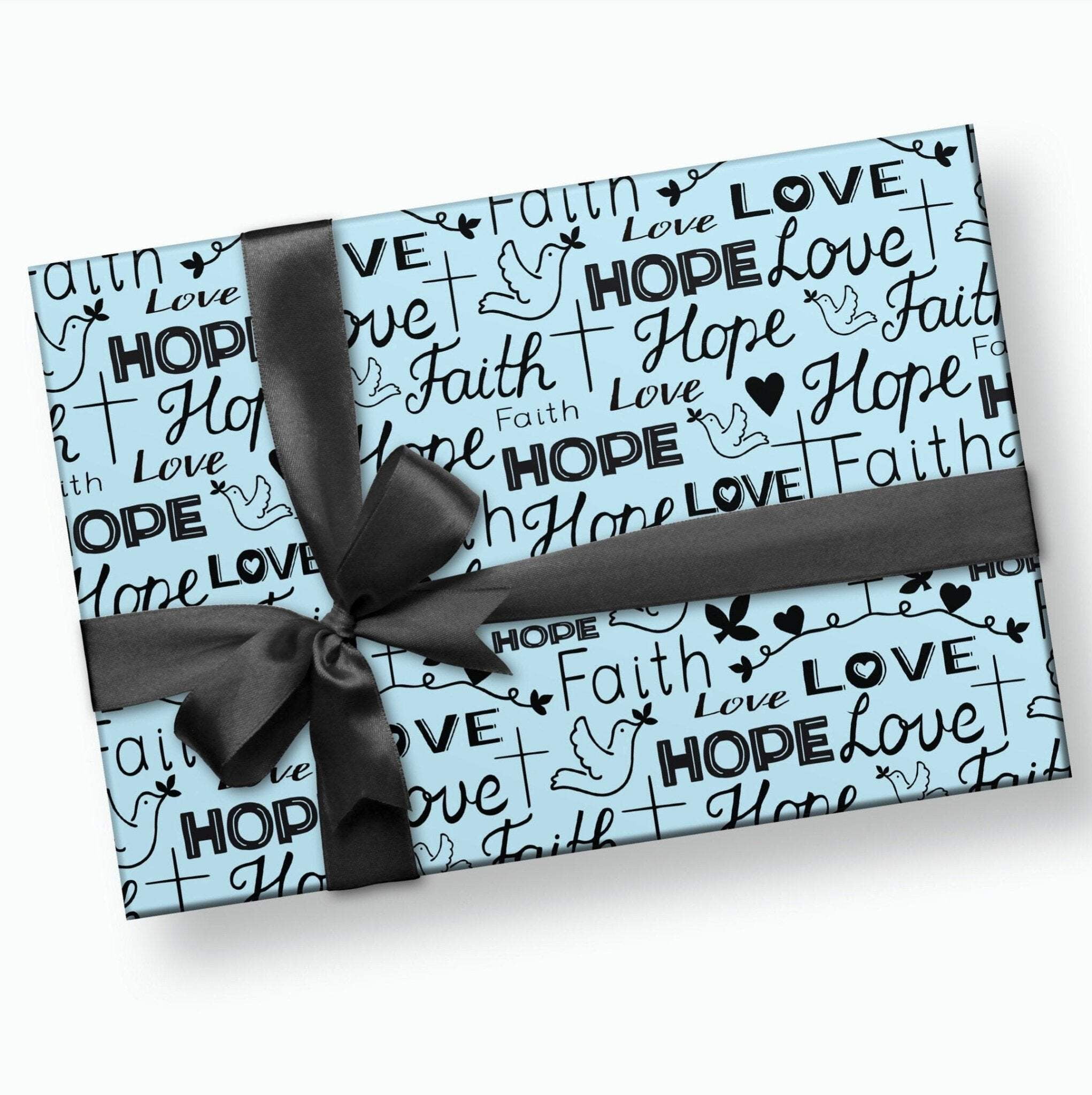Faith, Hope Love Gift Wrap - Walmart.com
