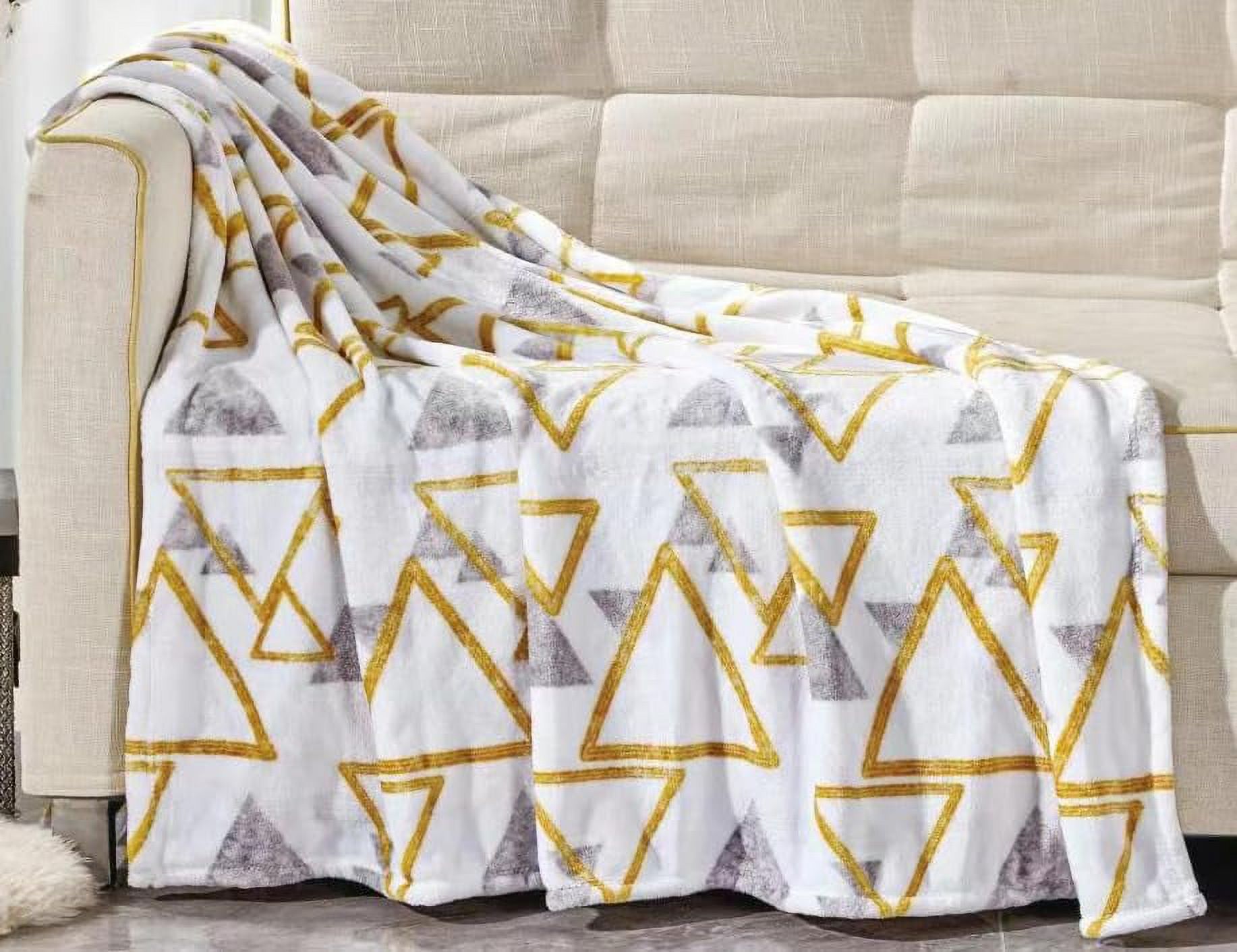 Peace Nest Natural Down and Feather Blanket/Throw, Tan, "50 x 70 ...