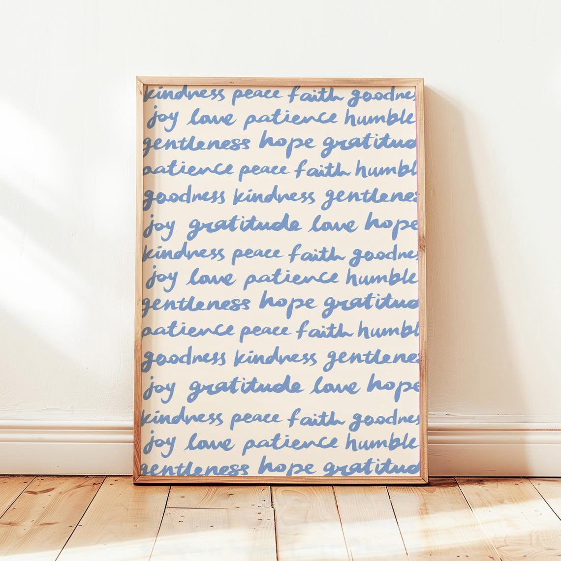 Faith Hope Love Poster Fruit Of The Spirit Uplifting Blibical Religious ...