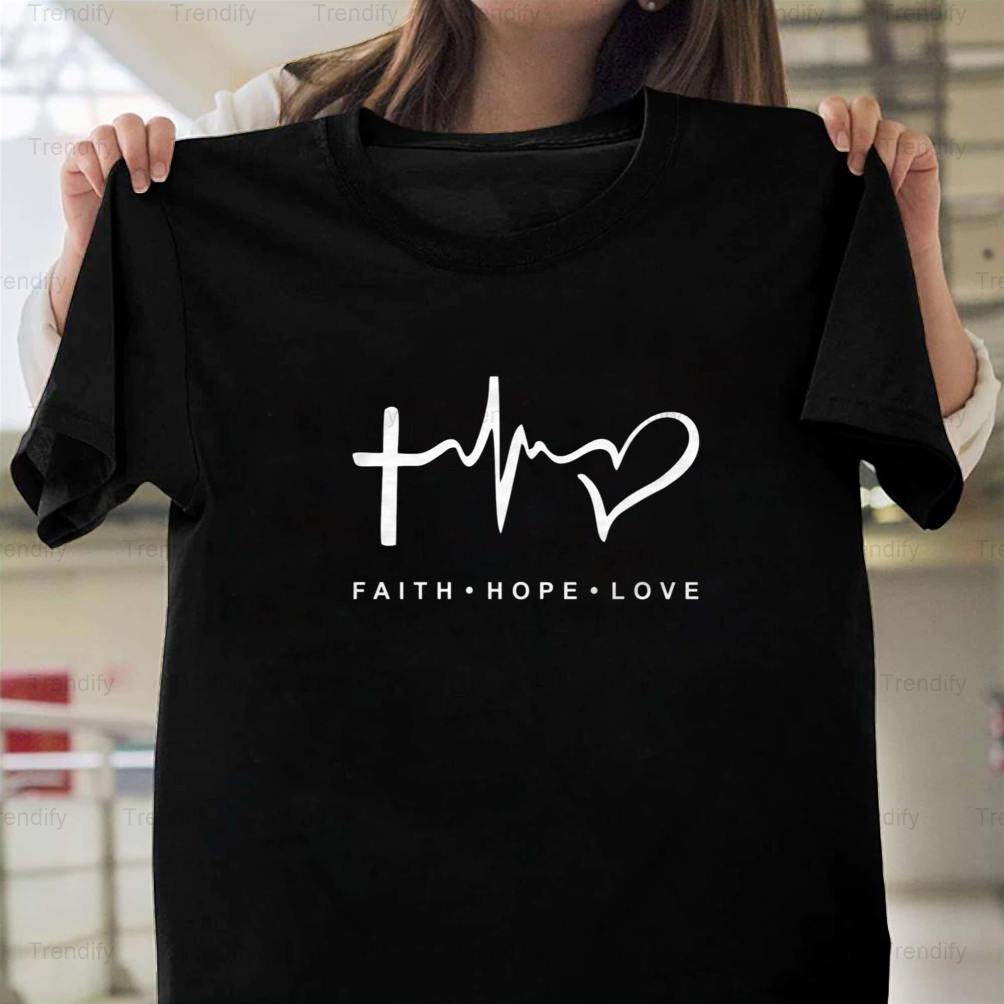 Faith Hope Love Spiritual Nurse Christmas Gift For Mom H39100 T-Shirt ...