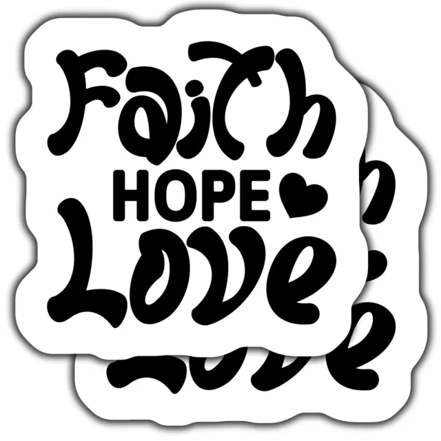 Faith Hope Love Sticker, Inspirational Decals, Motivkindle Sticker ...