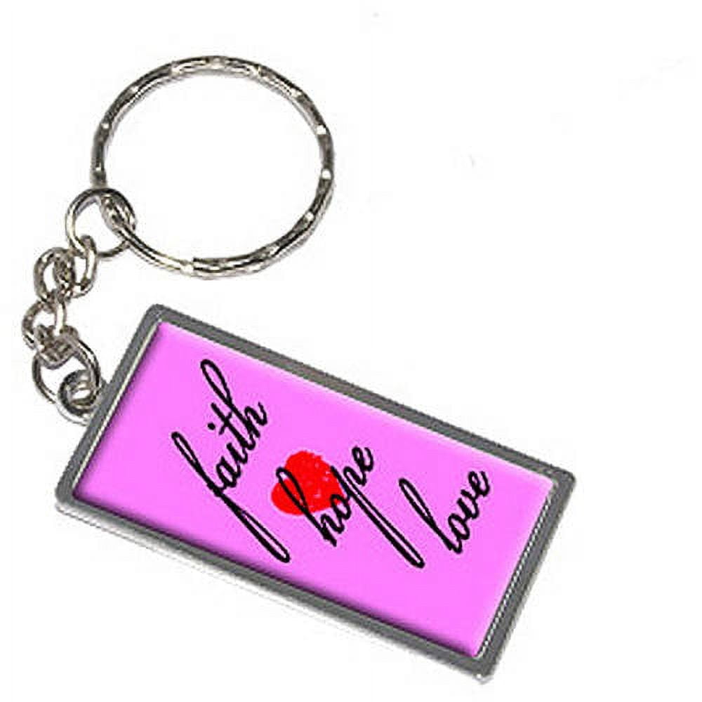 Faith Hope Love With Heart Keychain Key Chain Ring - Walmart.com