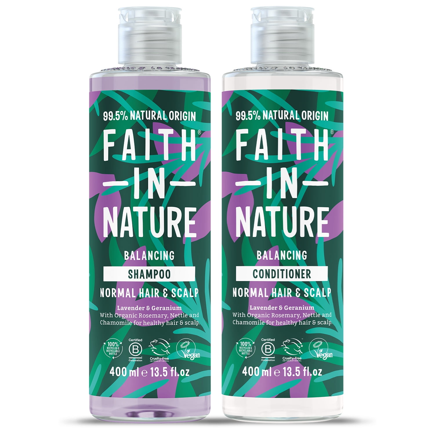 Faith In Nature Natural Shampoo & Conditioner Set - Vegan & Cruelty ...