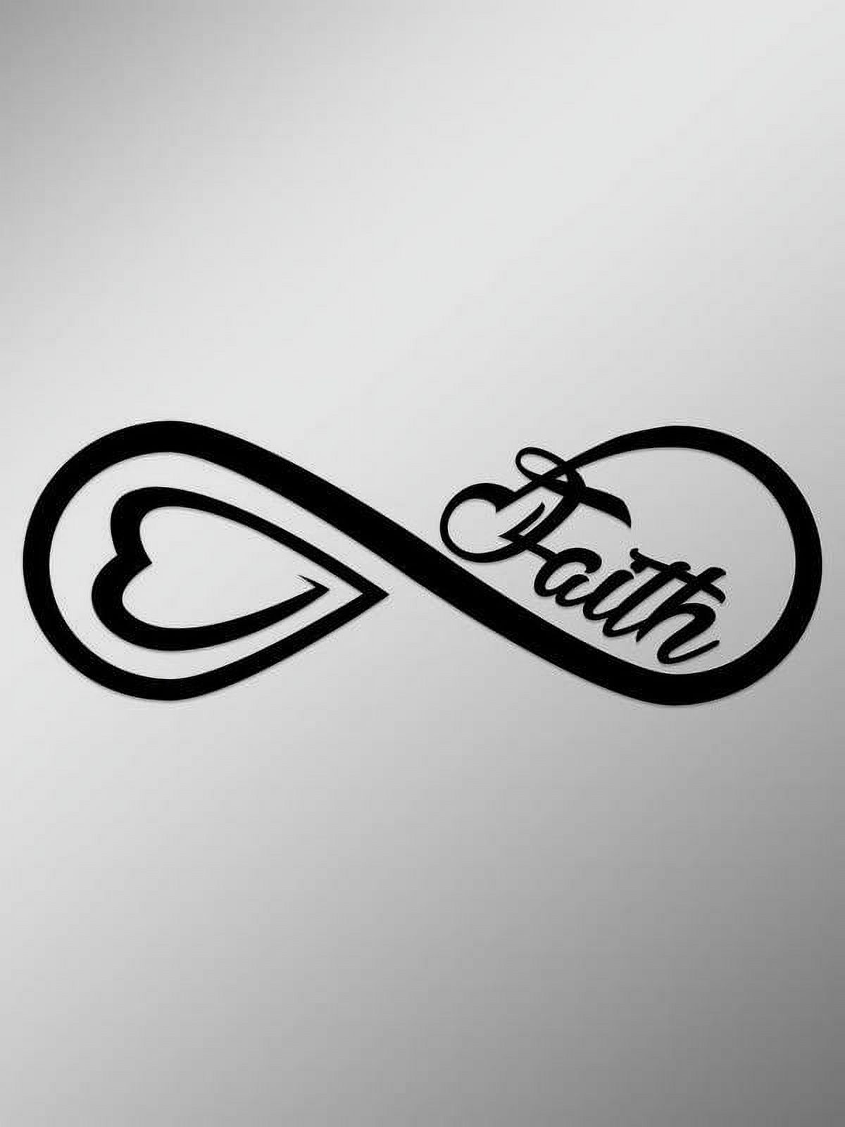Faith Infinity Vinyl Decal Sticker | Cars Trunks Vans SUVs Laptops ...