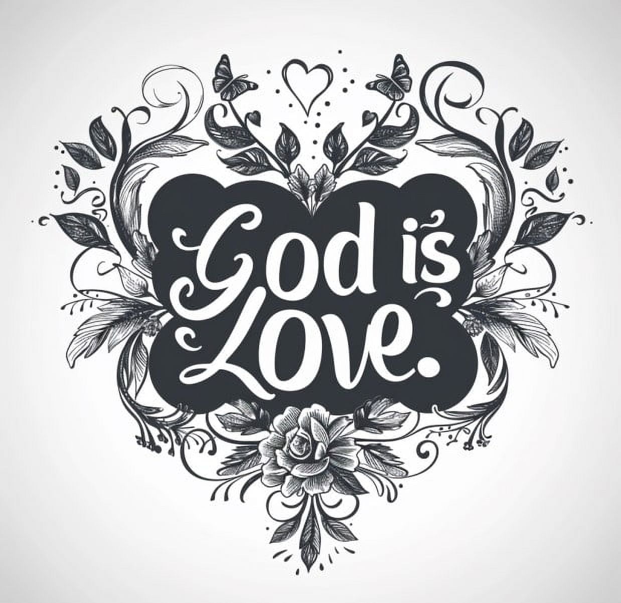 Faith Inspired Car Decals, God Is Love Religious Stickers ...