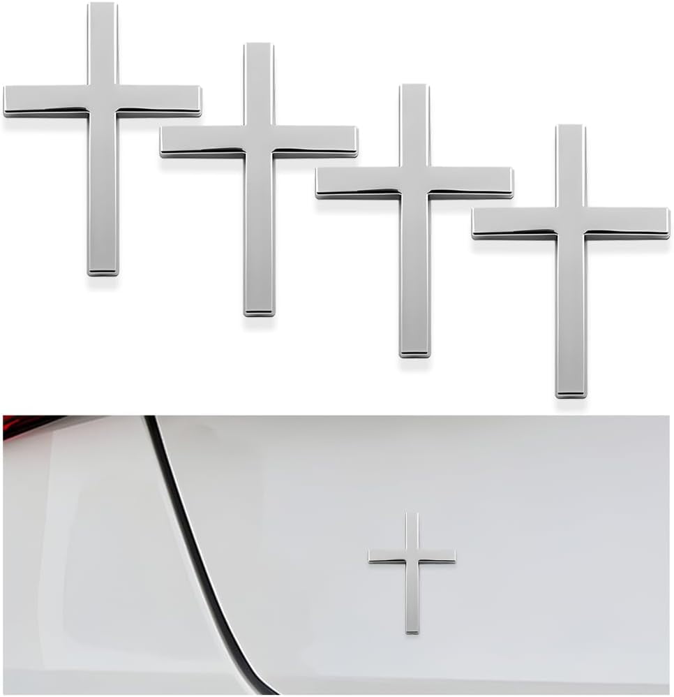 Faith-Inspired Christian Cross Car Decal - Easy-Apply Decor Sticker for ...