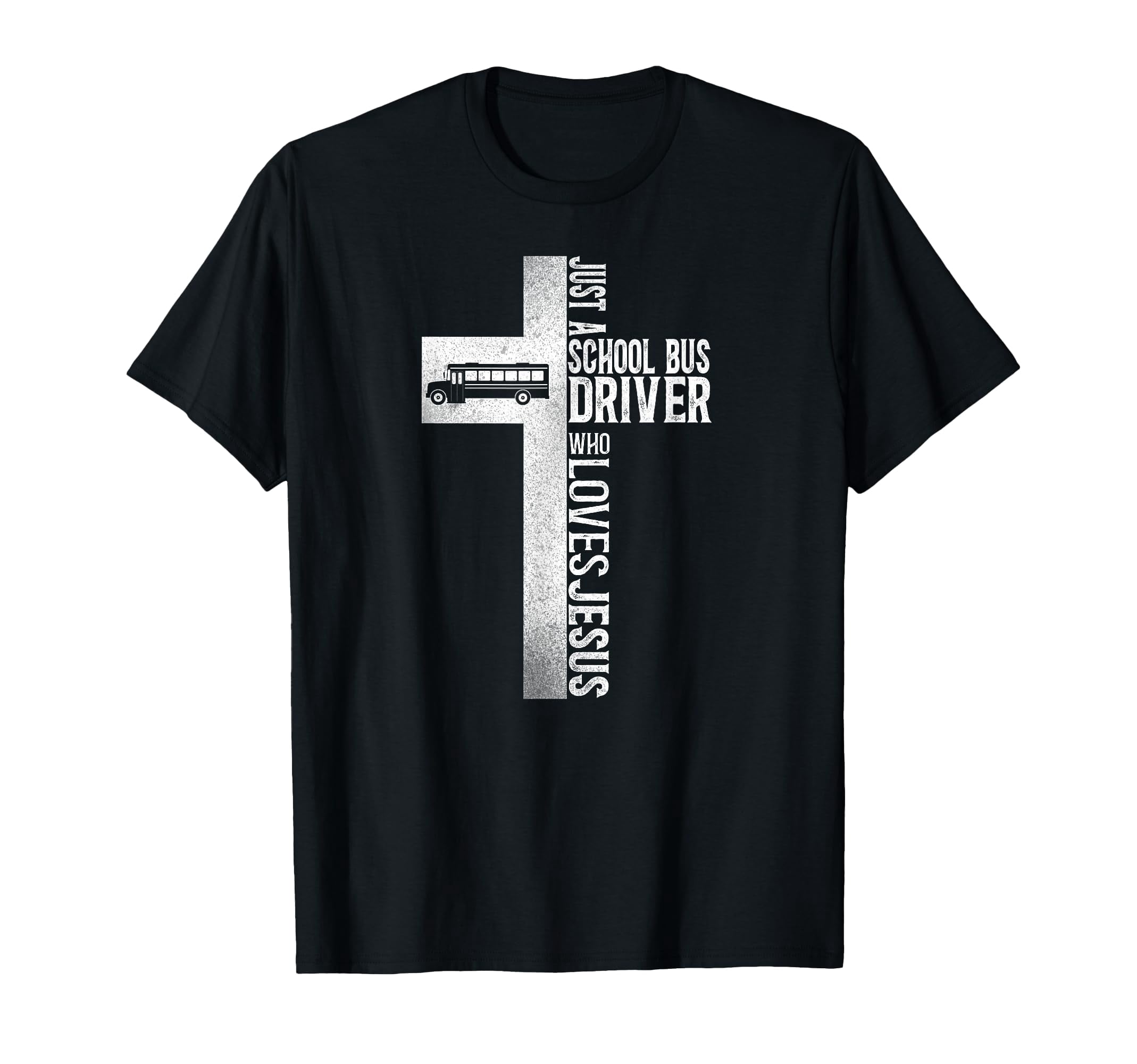 Faith-Inspired School Bus Driver Cross T-Shirt for Expressing Love for ...