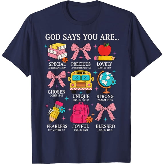 Faith-Inspired Teacher T-Shirt God Says You Are Special Design for ...
