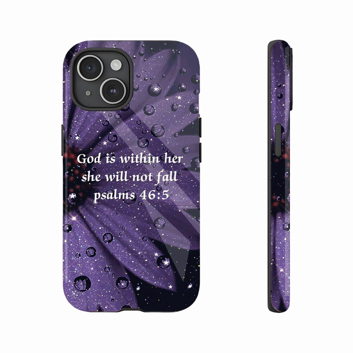 Faith-Inspired Watercolor Floral Phone Case for Women with Bible Verse ...