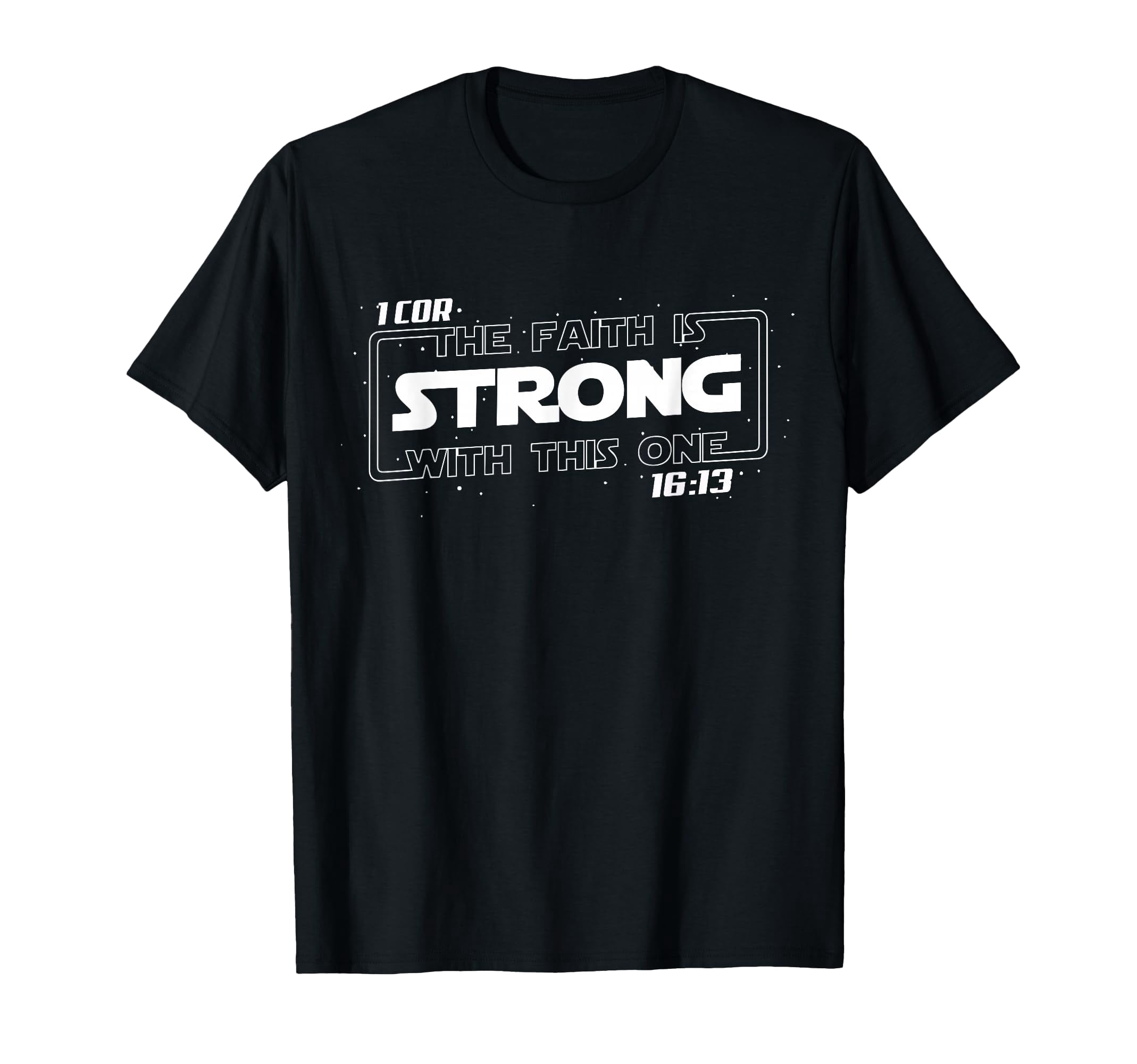 Faith-Inspiring Black T-Shirt with Bold Christian Message for Spiritual ...