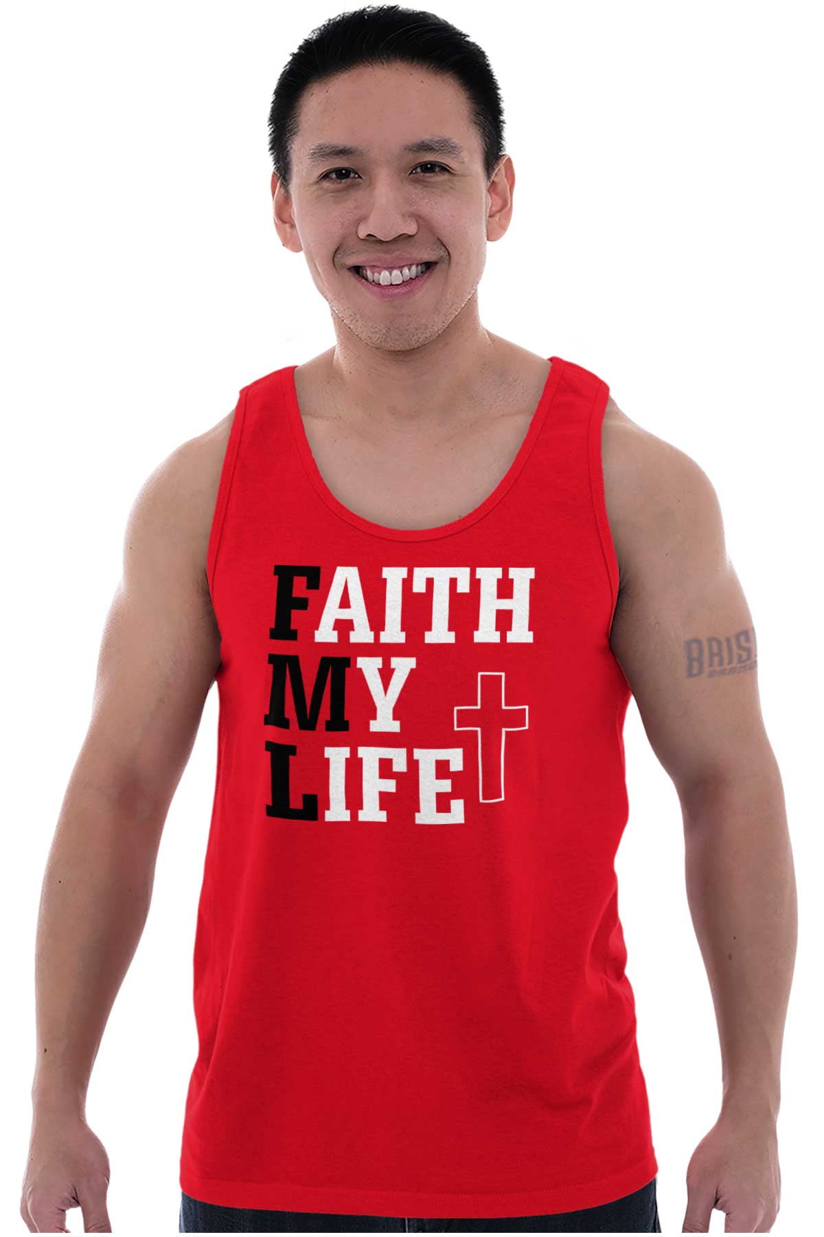 Faith Life Religious Jesus Christ God Unisex Plus Size Tank Top Brisco ...