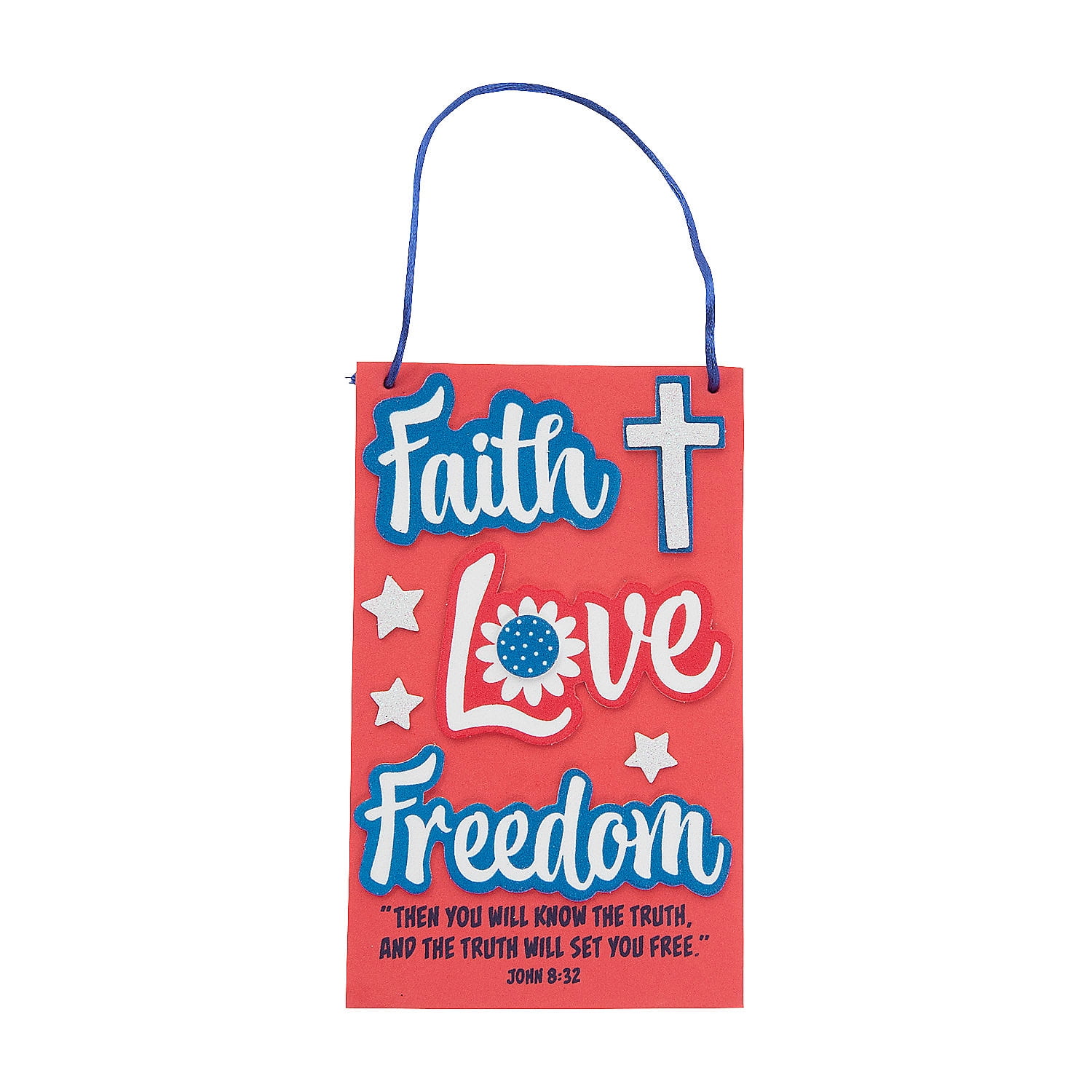 Faith Love Freedom Sign Craft Kit - Makes 12 - Walmart.com