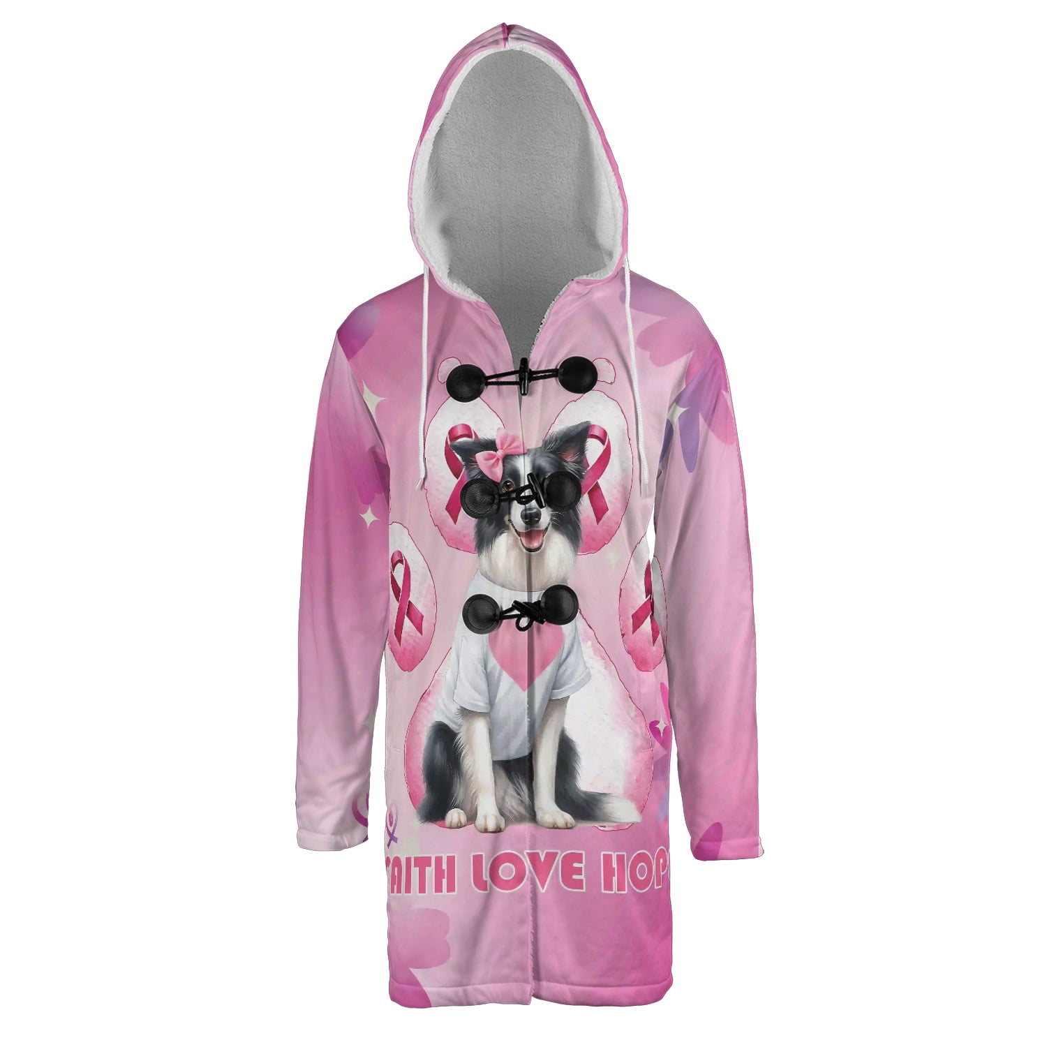 Faith Love Hope Border Collie Breast Cancer Awareness Survivor All Over ...