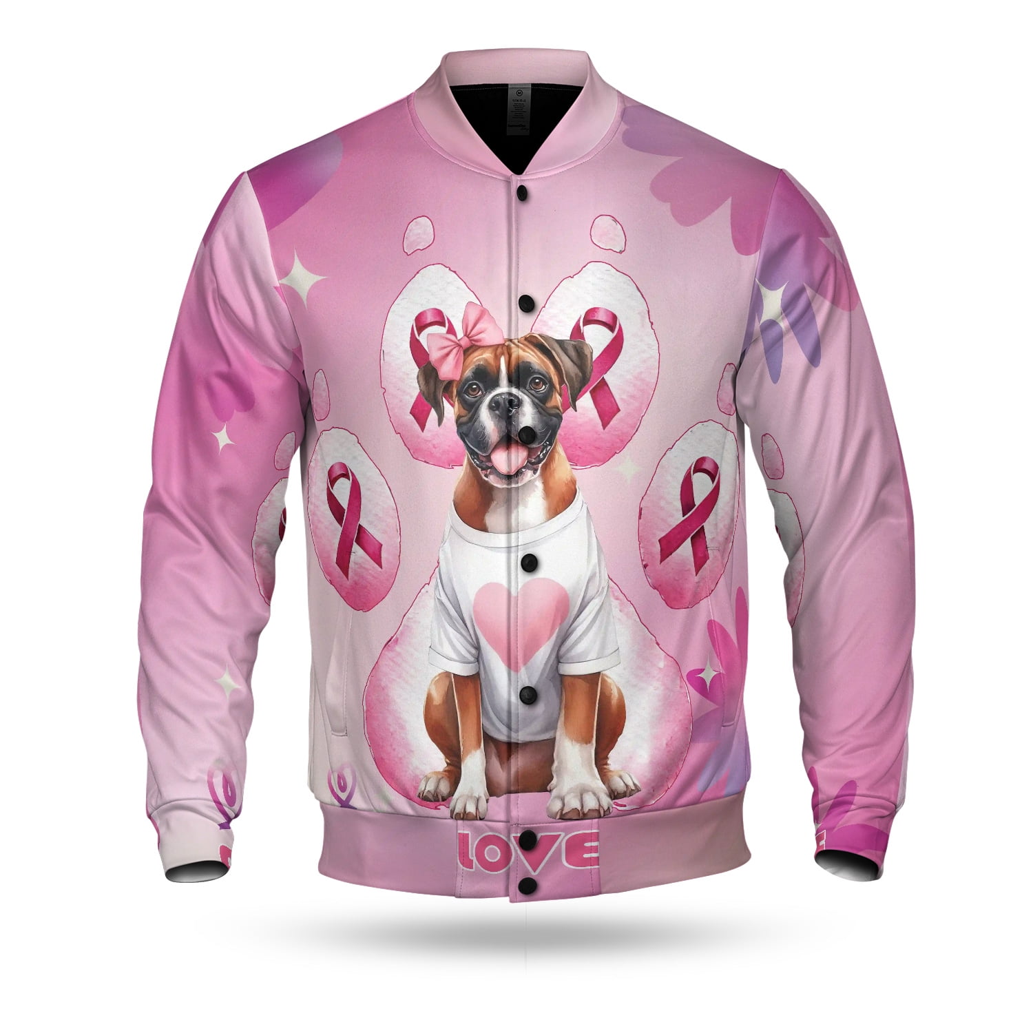 Faith Love Hope Boxer Breast Cancer Awareness Survivor All Over Print ...