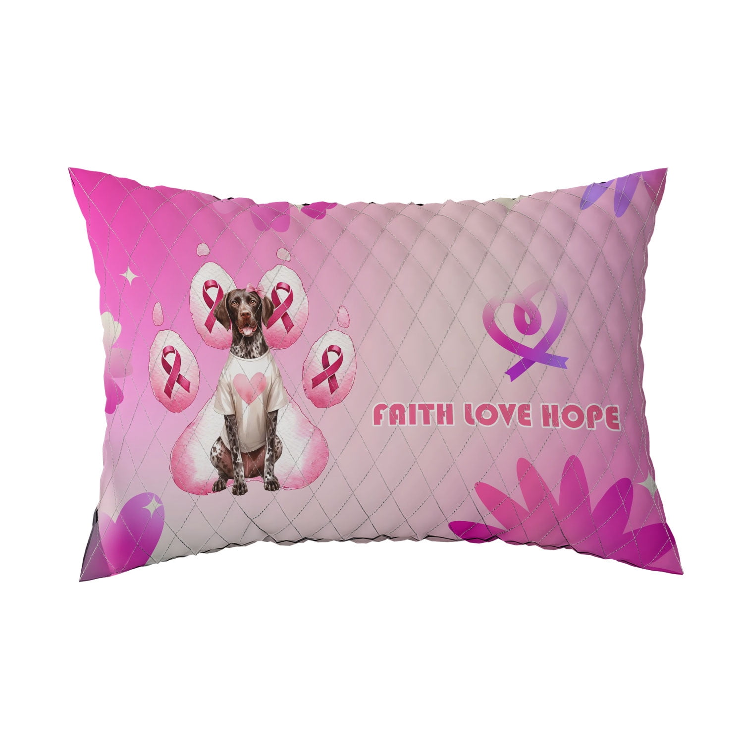 Faith Love Hope German Shorthaired Pointer Breast Cancer Awareness ...