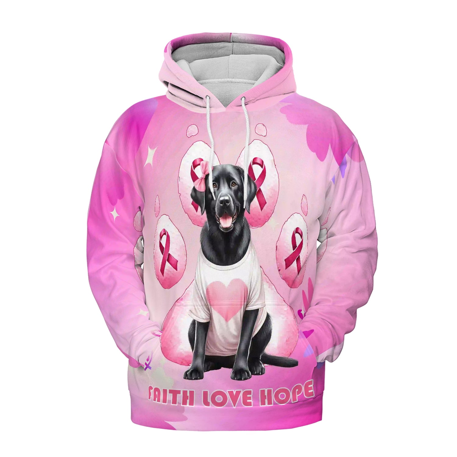 Faith Love Hope Labrador Retriever Breast Cancer Awareness Survivor All ...