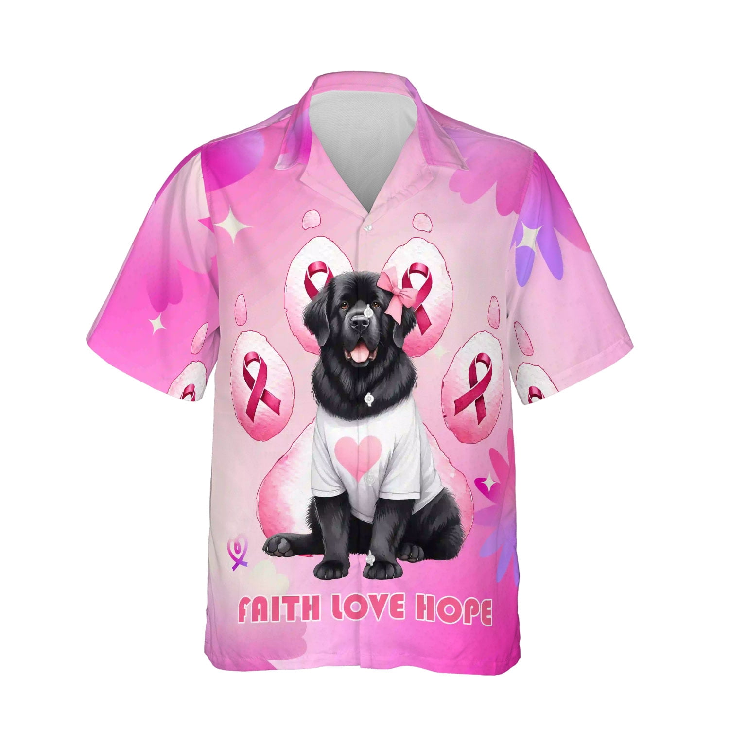 Faith Love Hope Newfoundland Breast Cancer Awareness Survivor Hawaiian ...