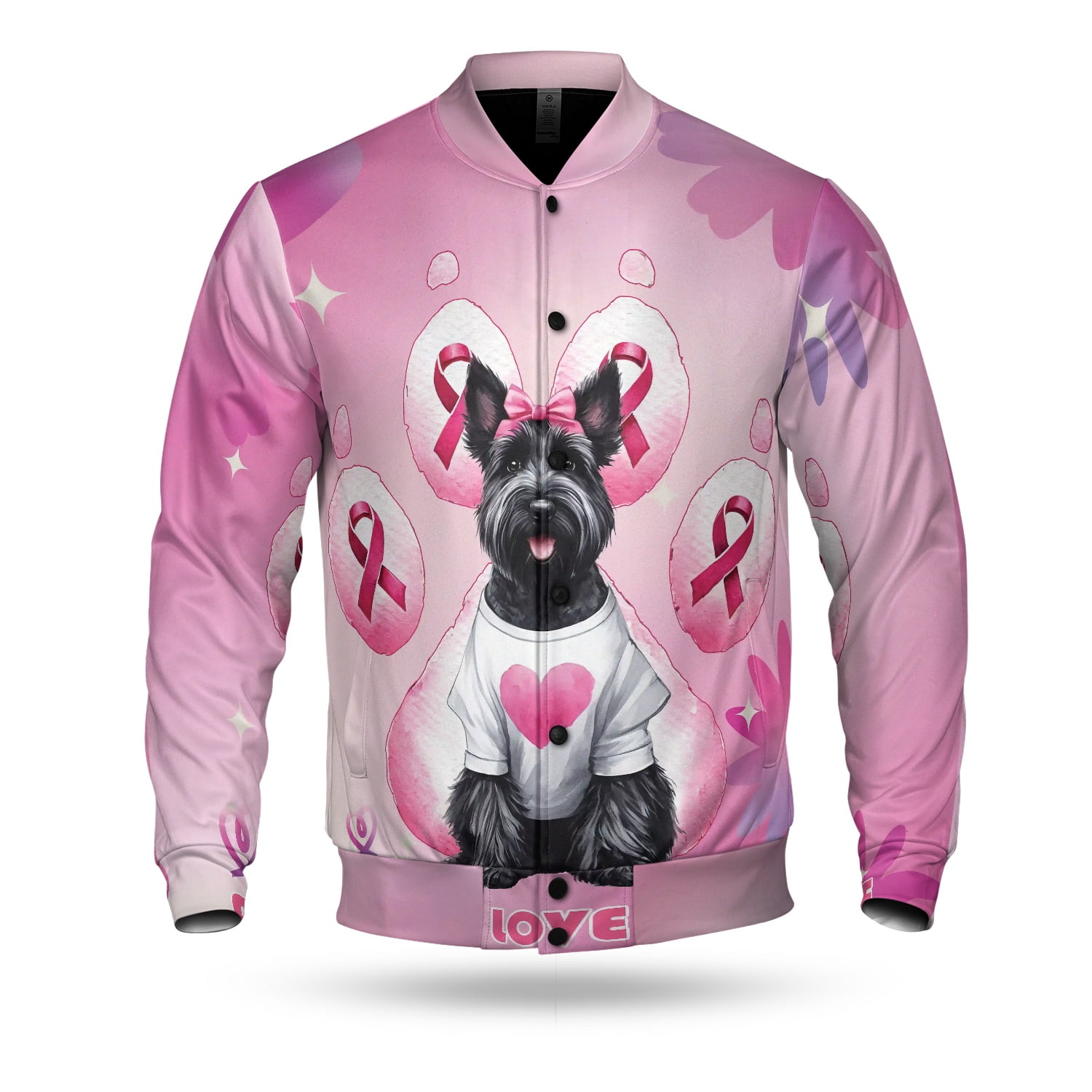 Faith Love Hope Scottish Terrier Breast Cancer Awareness Survivor All ...