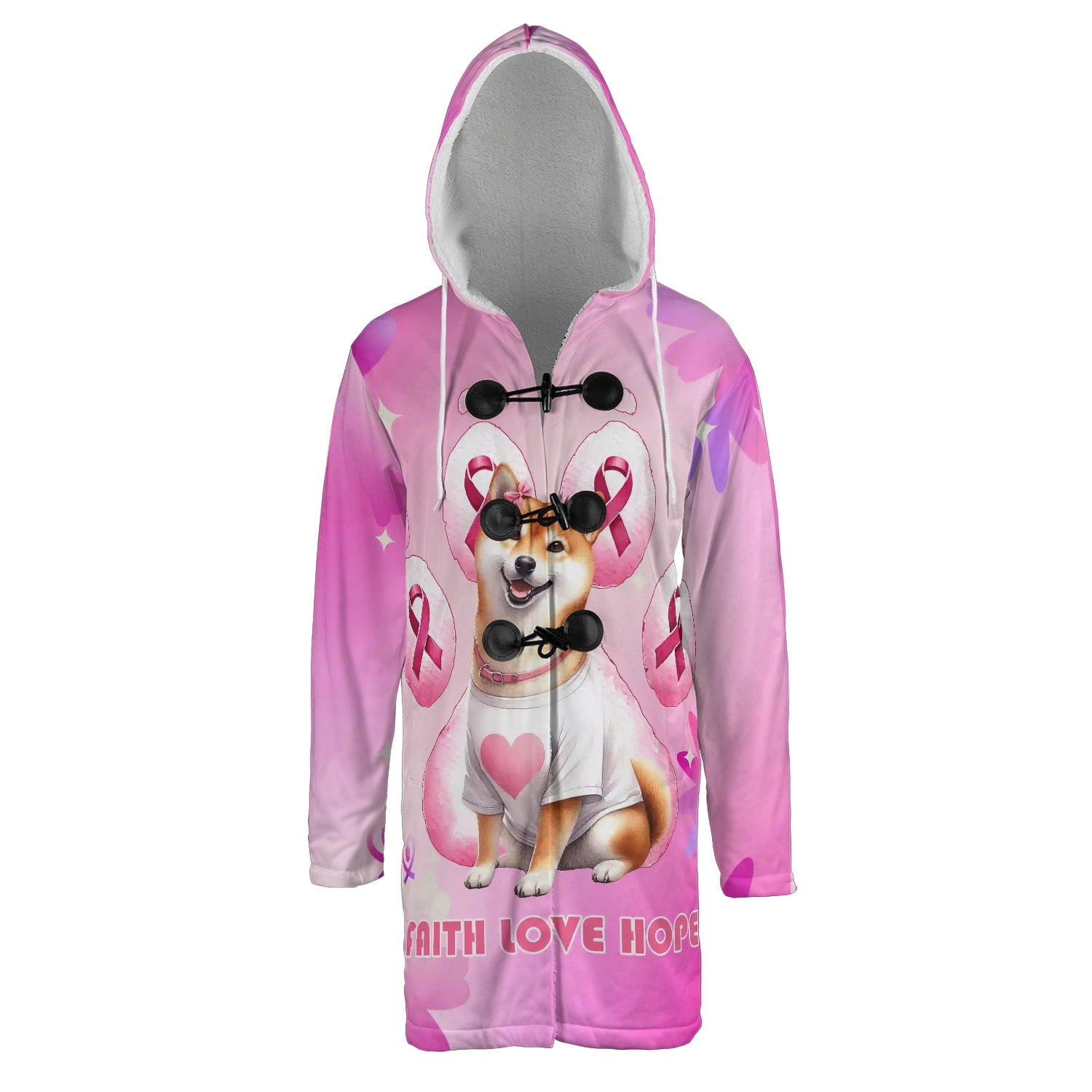 Faith Love Hope Shiba Inu Breast Cancer Awareness Survivor All Over ...