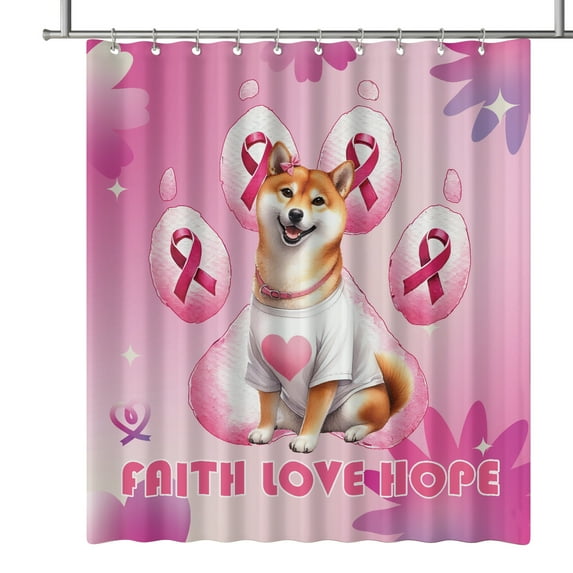 Faith Love Hope Shiba Inu Breast Cancer Awareness Survivor Shower ...