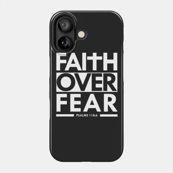 Faith Over Fear Bible Scripture Verse Christian Religious Case for ...