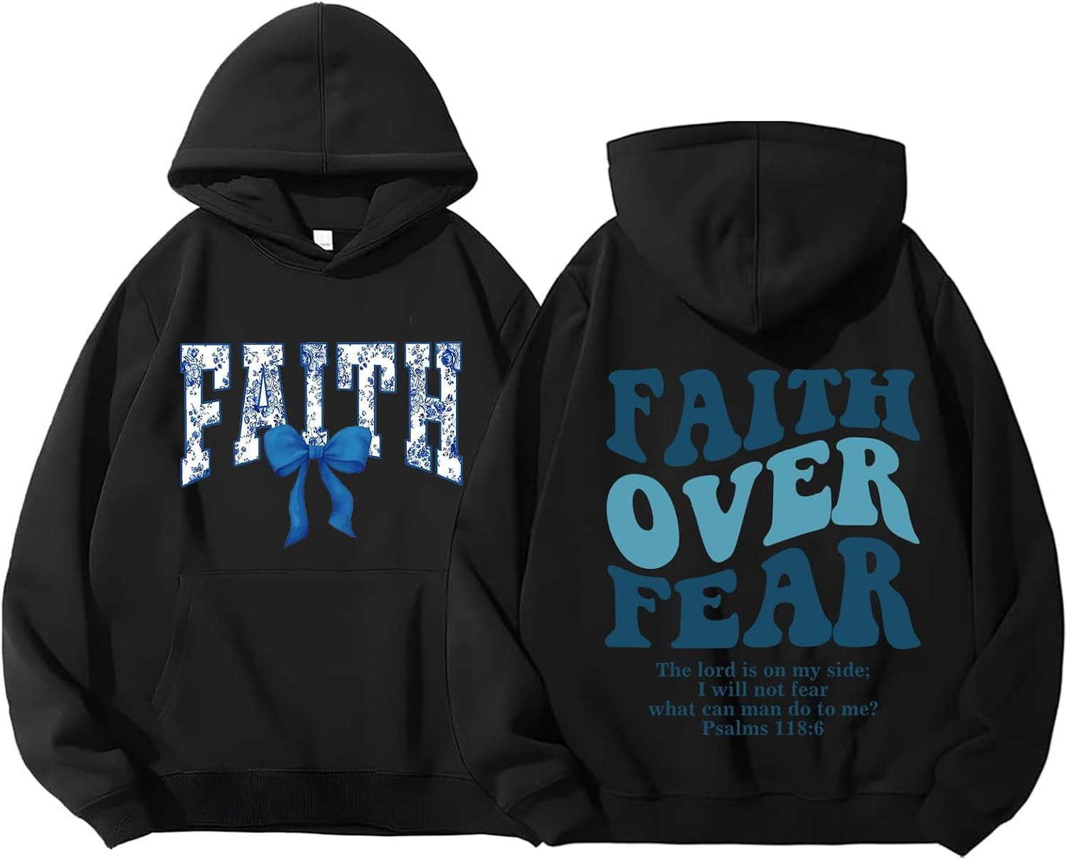 Faith Over Fear Christian Hoodie Aesthetic Christian Sweatshirts Jesus ...
