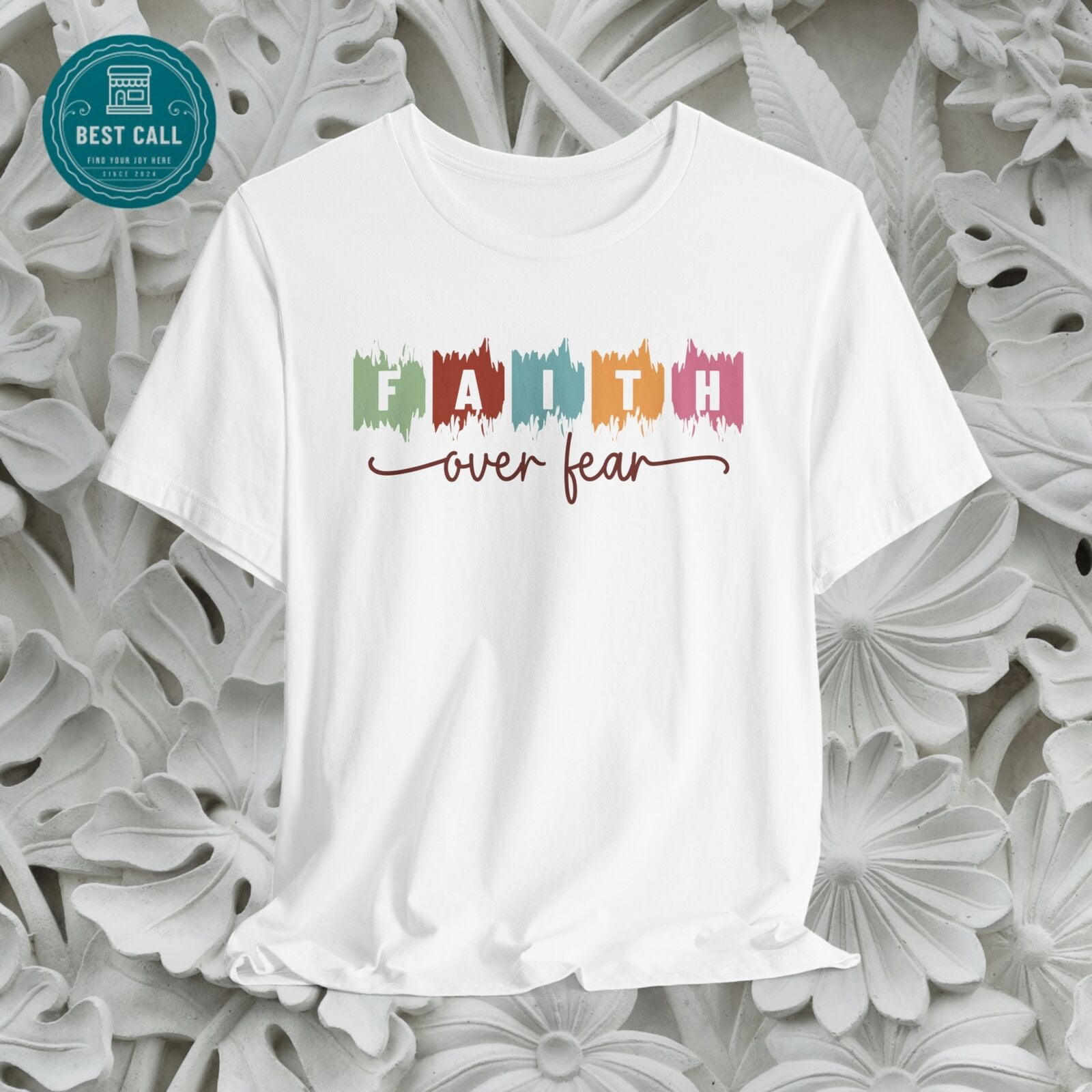 Faith Over Fear, Christian T-shirt, Bible Verse, faith, Jesus, Holy ...