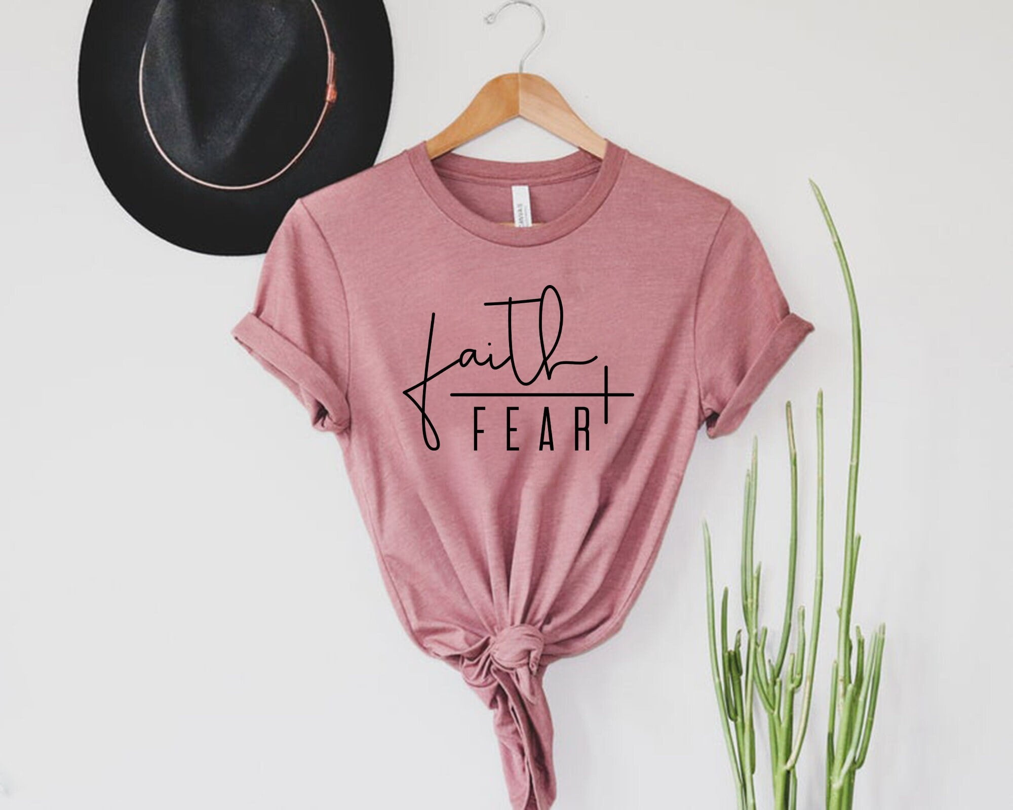 Faith Over Fear Shirt, Christian Shirt, Christmas Gift For Her, Faith ...