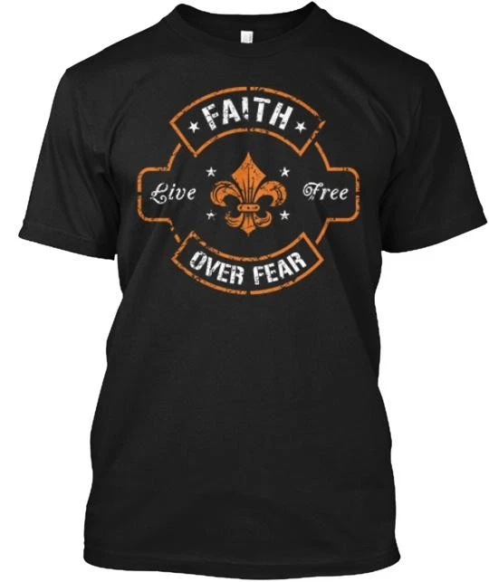 Faith Over Fear T-Shirt Made in the USA Size S to 5XL - Walmart.com