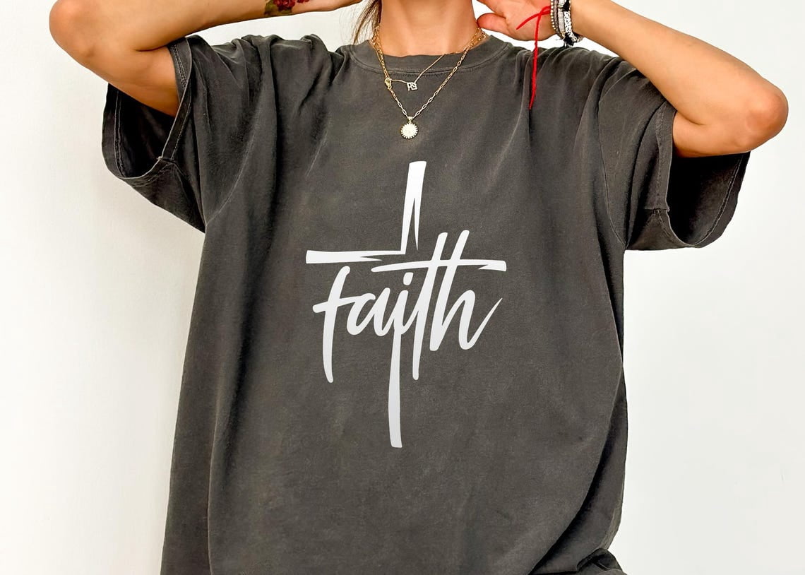 Faith Shirt, Faith Cross Shirt, Christian, Faith, Christian Tee, Love ...