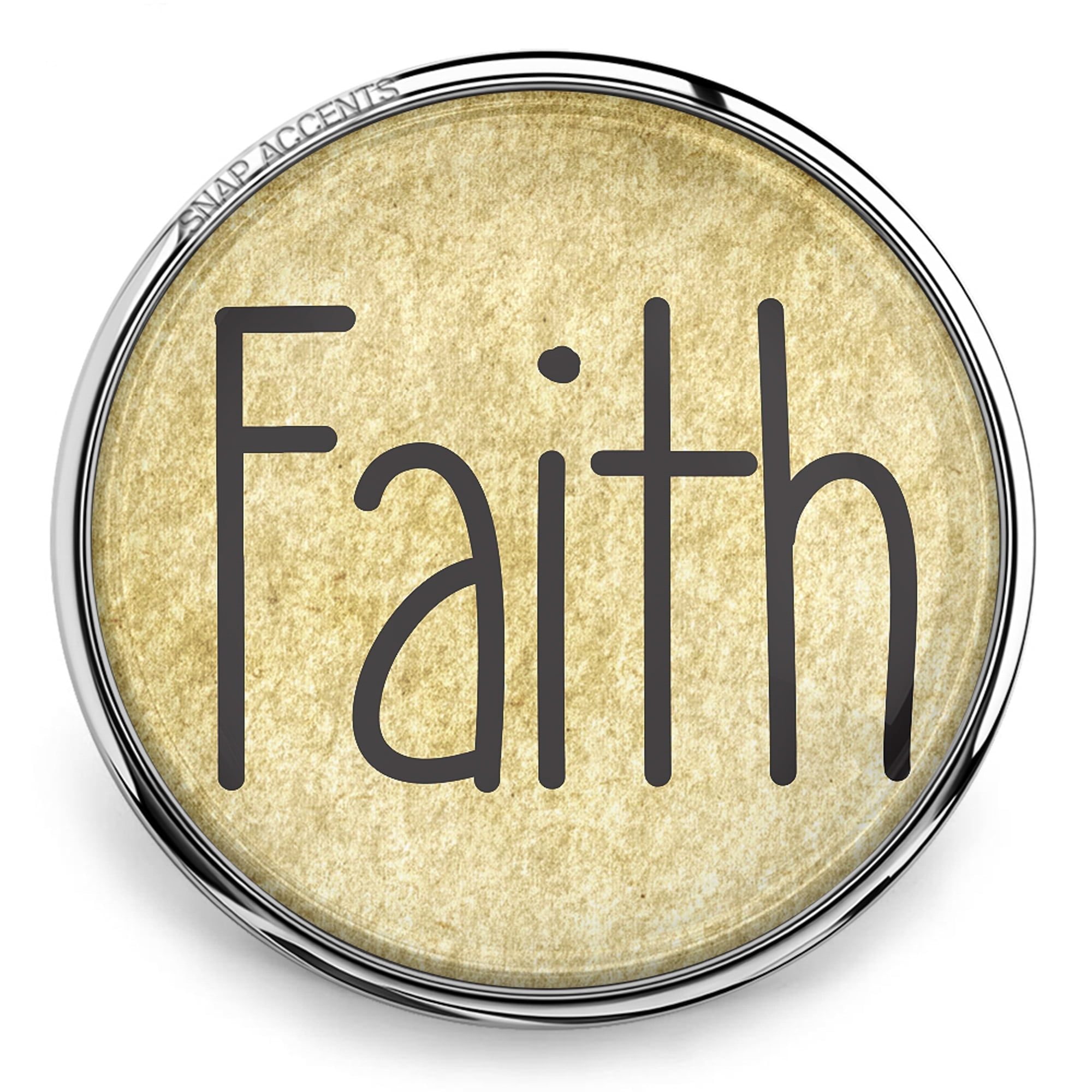 Faith Snap Jewelry Ginger Charm Button, For Interchangeable DIY ...
