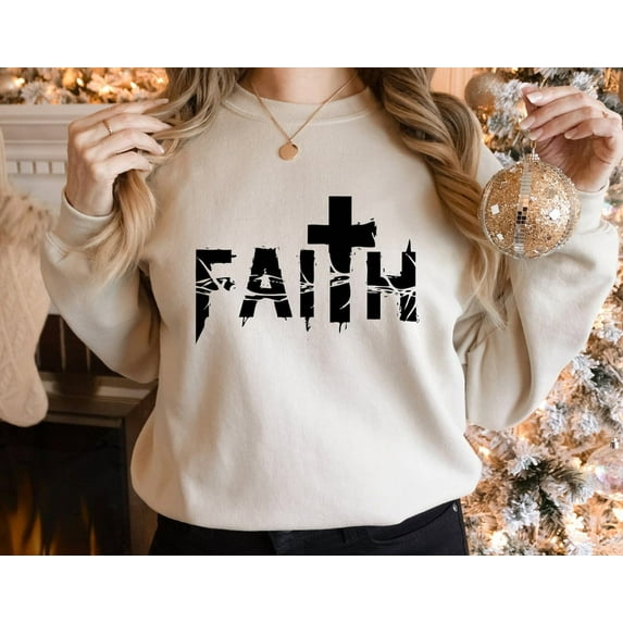 Faith Sweatshirt, Bible Verse Sweatshirt, Christian, Religious Shirt ...