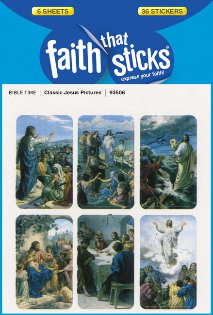 Faith That Sticks Stickers: Classic Jesus Pictures (Other) - Walmart.com