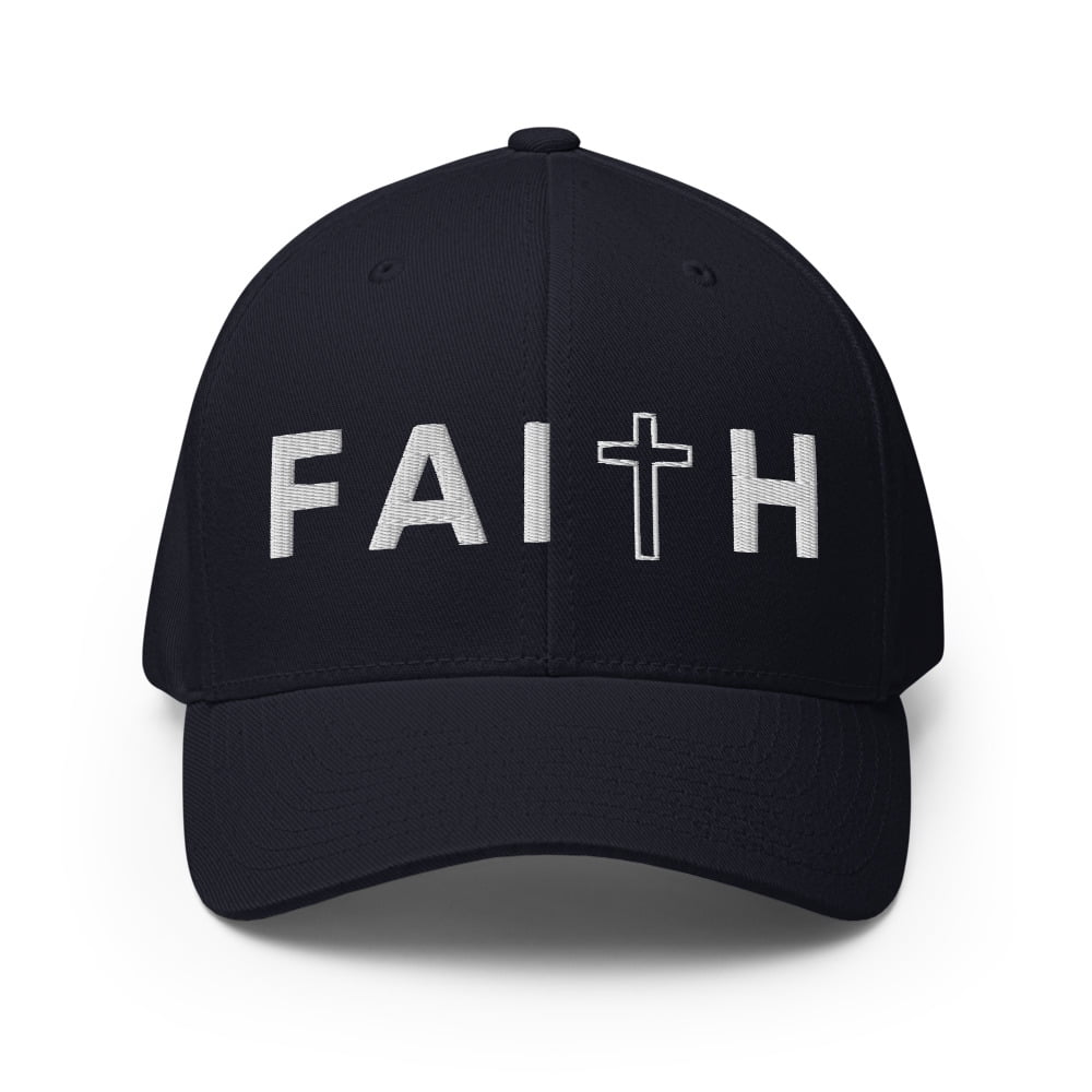 Faith hat (Embroidered Structured Twill Cap) Christian Cross cap Jesus ...