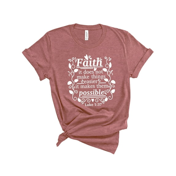 Faith it does not make things easier Shirt,Faith Shirt, Faith Cross ...