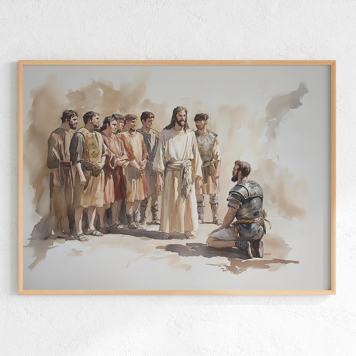Faith of The Centurion Jesus Heals Servant Bible Verse Wall Art ...