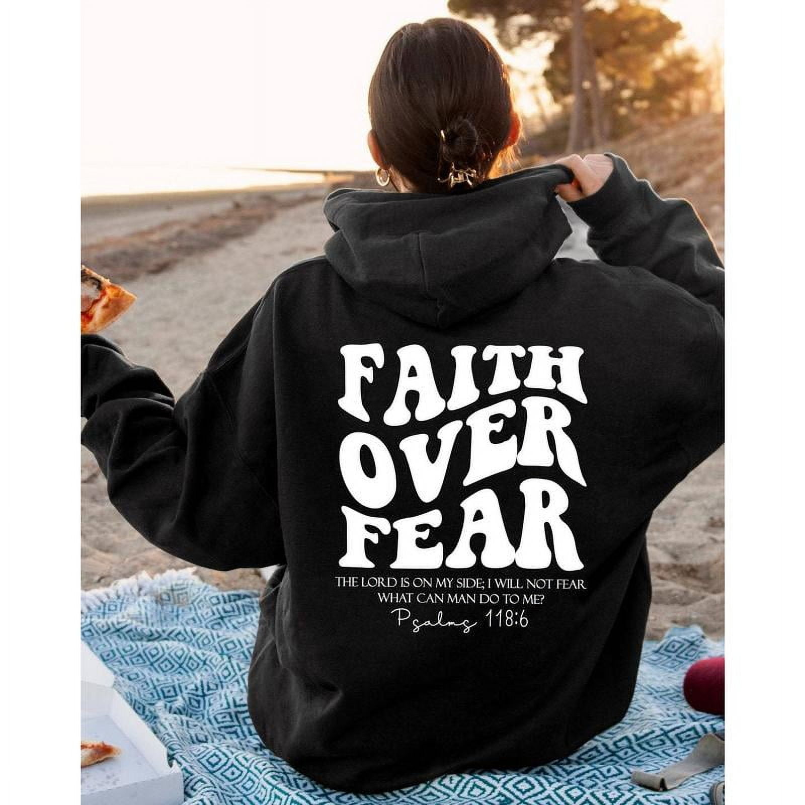 Faith over Fear Sweat. hristian . ible Verse Unisex Comfort Hoodie ...