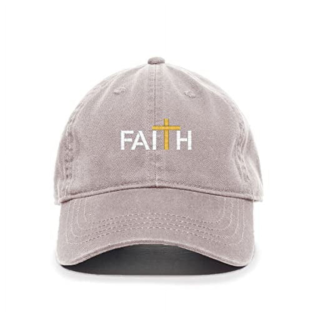 Faith with Cross Christianity Baseball Cap Embroidered Cotton ...