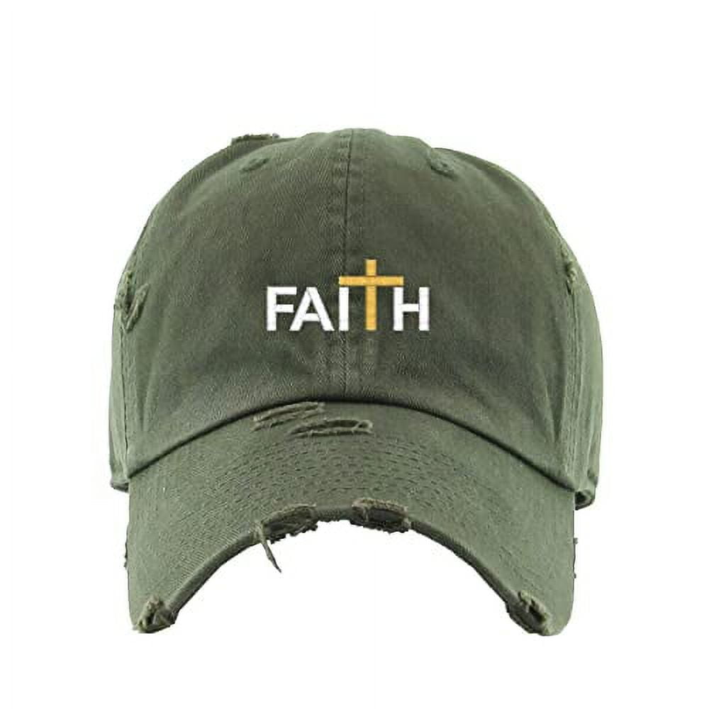 Street Style Cotton Dad Cap Praying Hands With Cross Vintage Dad Hat ...