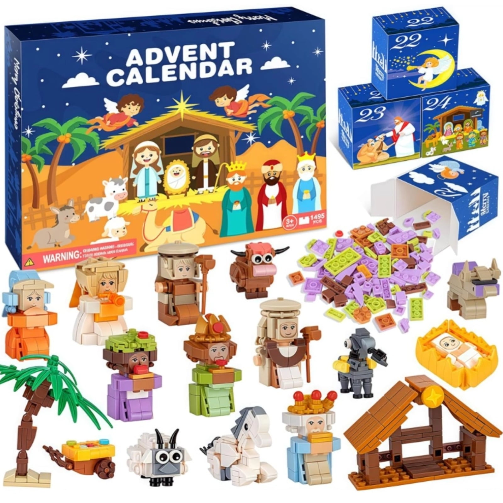 FaithGlow 2025 Nativity Advent Calendar, 24-Day Christian Christmas ...