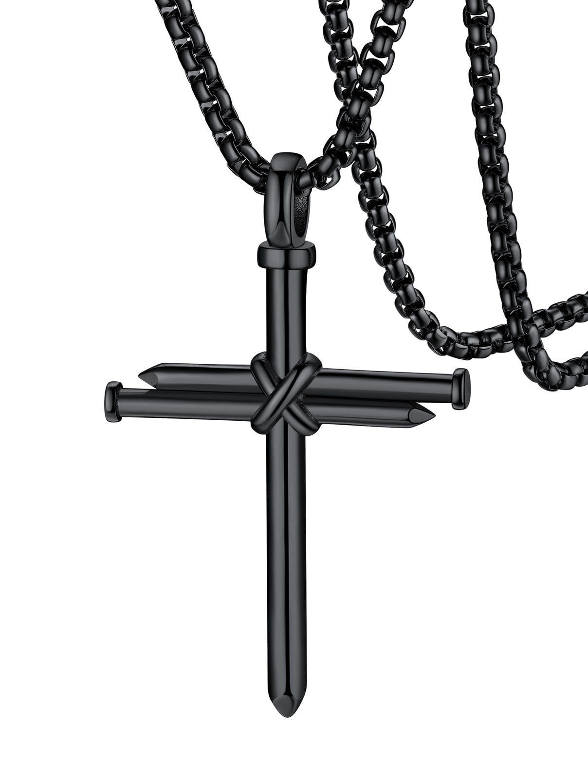 FaithHeart Catholic Cross Pendant Necklace for Men Women Religious ...