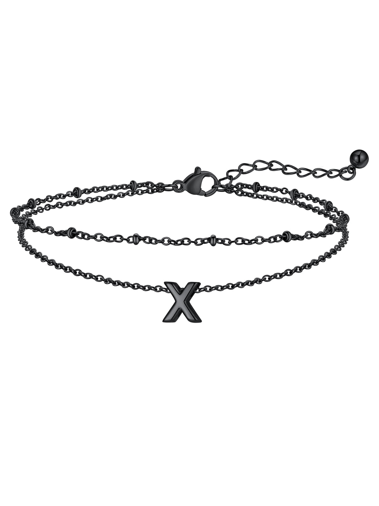 FaithHeart Initial X Anklets for Women, Waterproof Letter Ankle ...