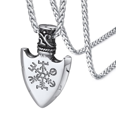 Jewmon Norse Viking Celtic Knot Necklace Men 316L Stainless Steel ...