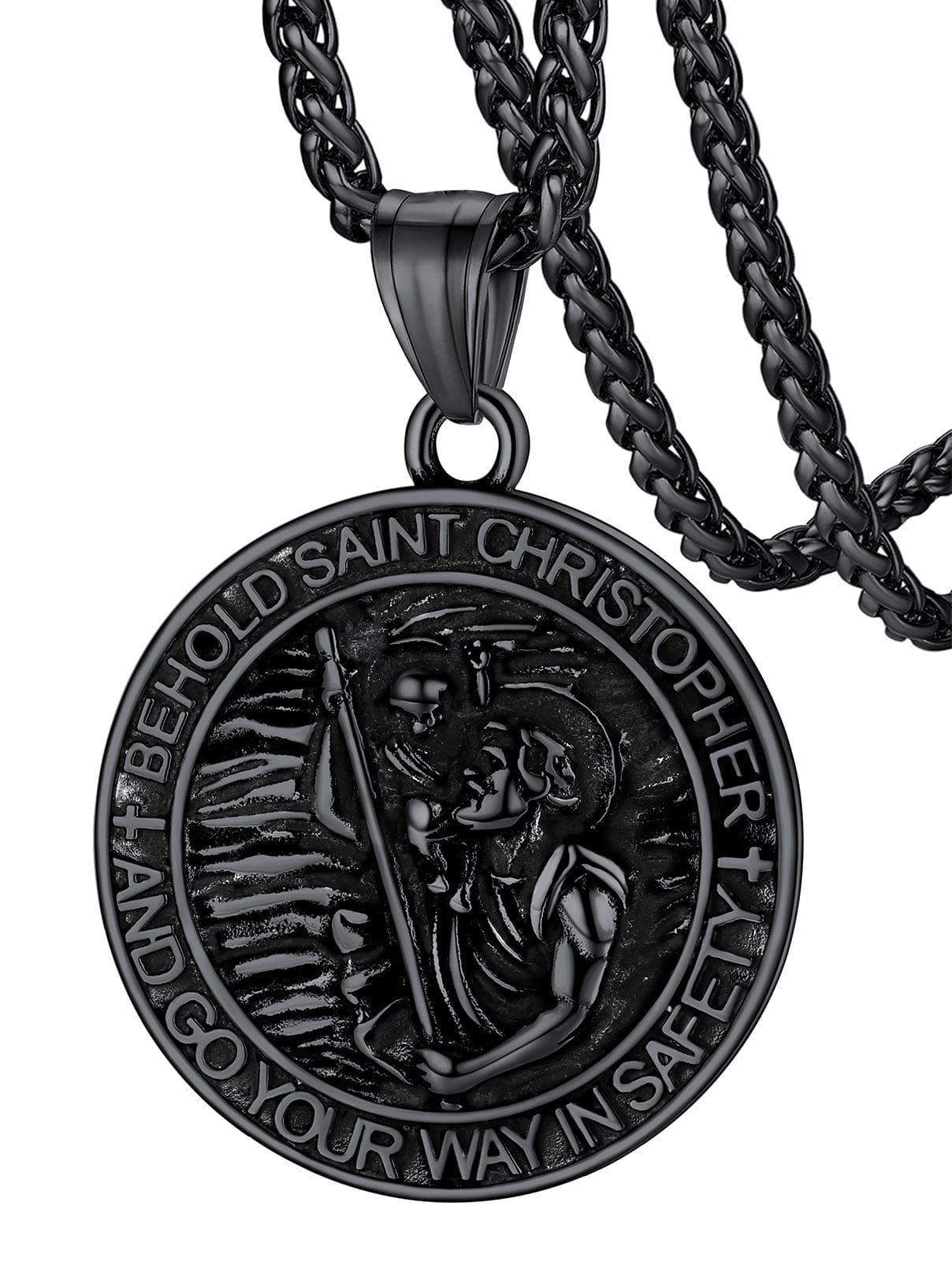 FaithHeart Saint/St. Christopher Pendant Necklace for Men Women ...