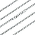 FaithHeart Snake Chain Necklace for Women Men Sturdy Waterproof ...