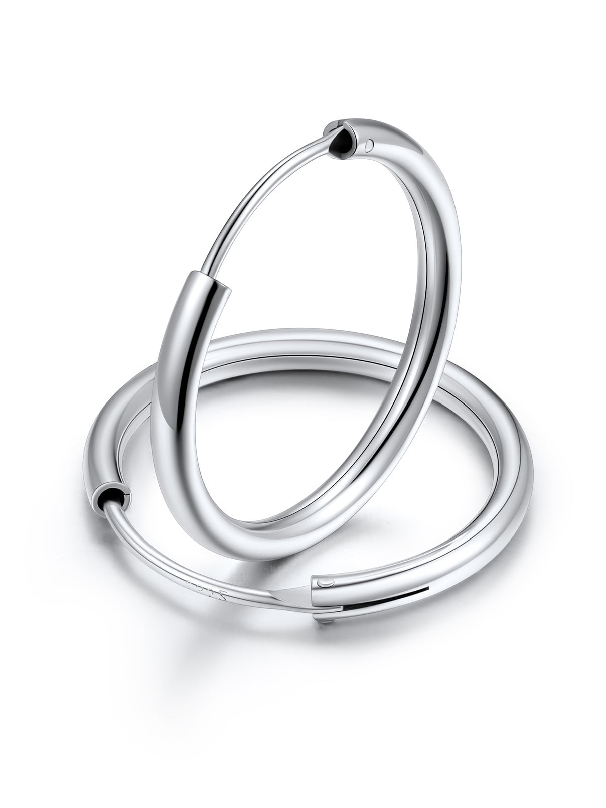 FaithHeart Sterling Silver Huggie Hoop Earrings for Women ...