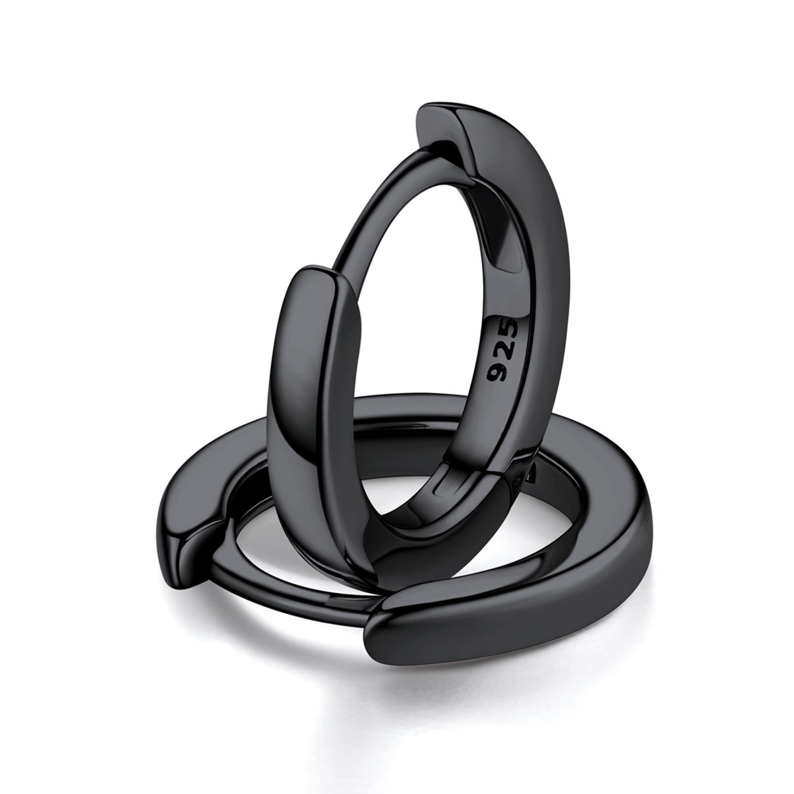 FaithHeart Sterling Silver Huggie Hoop Earrings for Women ...